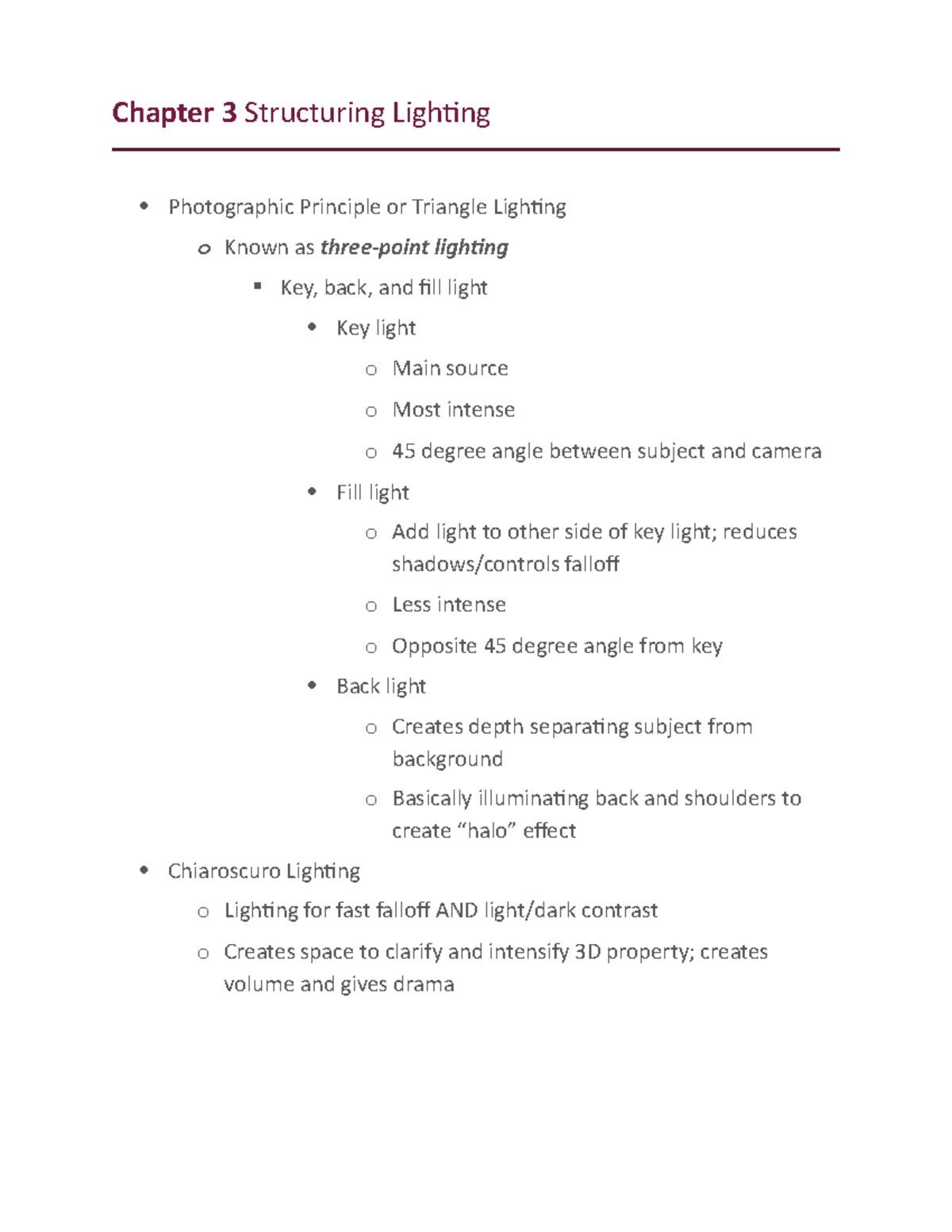 Chapter 3 Structure Lighting - Chapter 3 Structuring Lighting ...