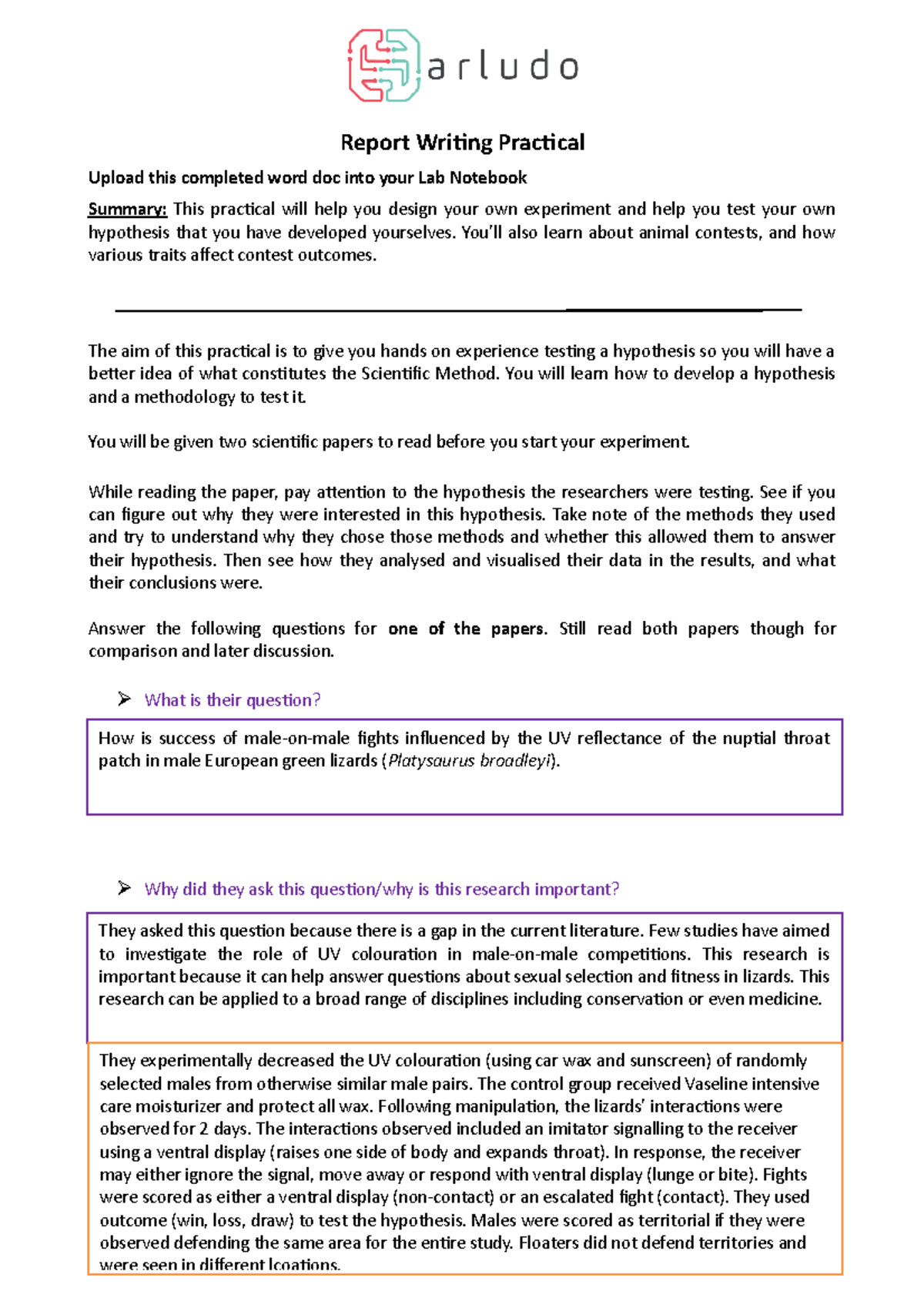 Report Writing Practical - Report Writing Practical Upload this ...