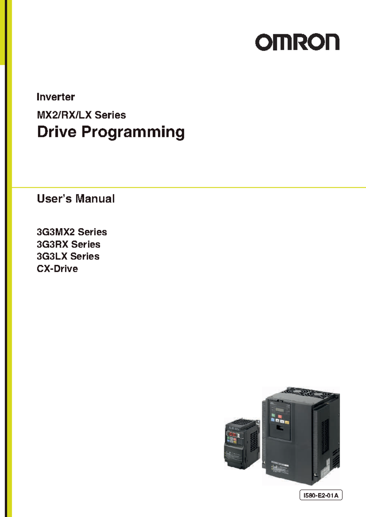 I580 mx2 rx lx series drive programming users manual en - Inverter MX2 ...