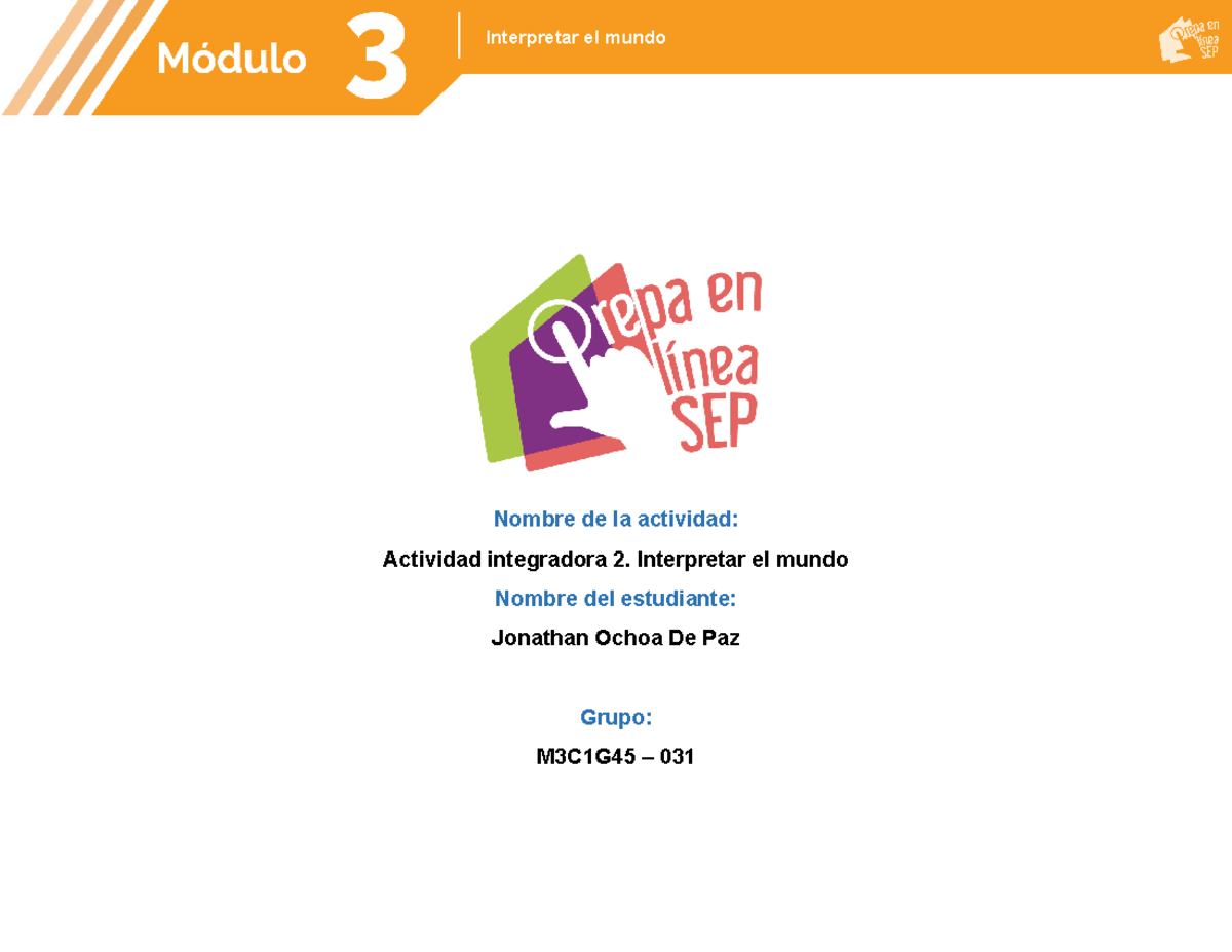 Ochoade Paz Jonathan M3S1AI2 - Nombre de la actividad: Actividad ...