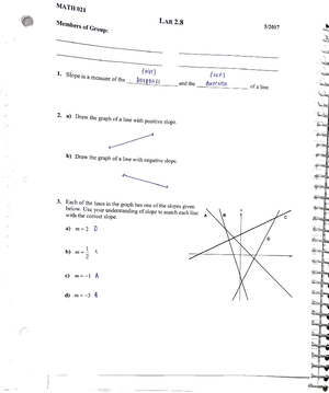 Lab 3 - lab 3.2 - MATH021 - Studocu