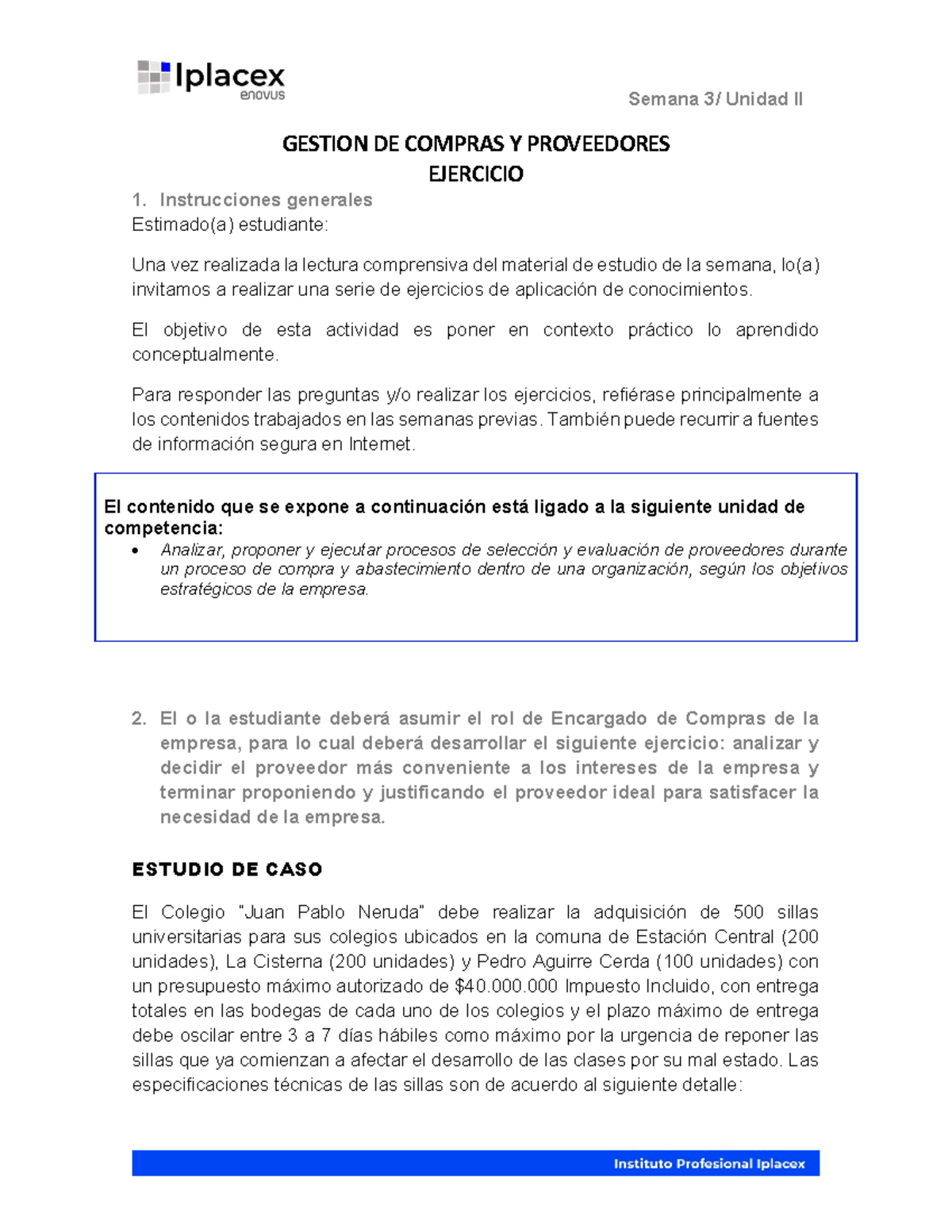 Gestion DE Compras Y Proveedores Preg-Respu 3 - GESTION DE COMPRAS Y PROVEEDORES EJERCICIO 1 ...