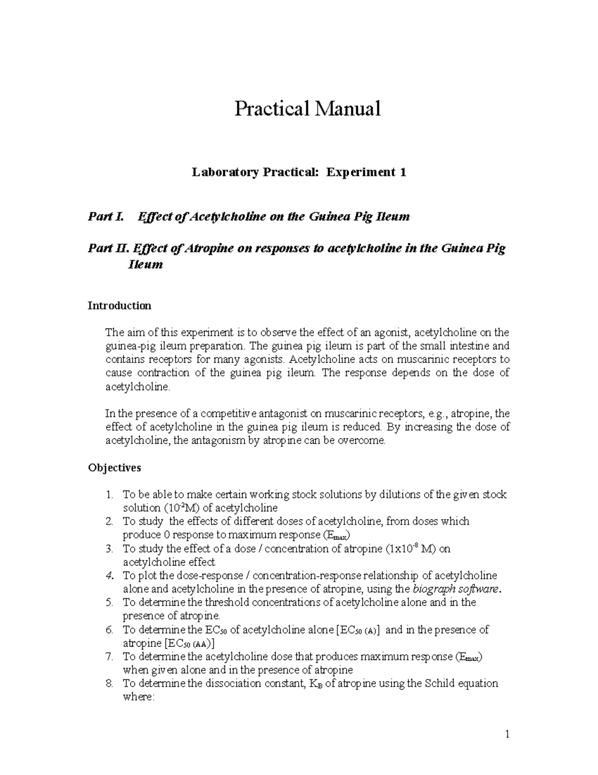 General Pharmacology practical copy - Practical Manual Laboratory ...