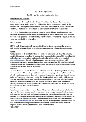 Unit 8 Assignment 2 - acheived distinction - Unit 8 Assignment 2 Evaluation report Introduction ...