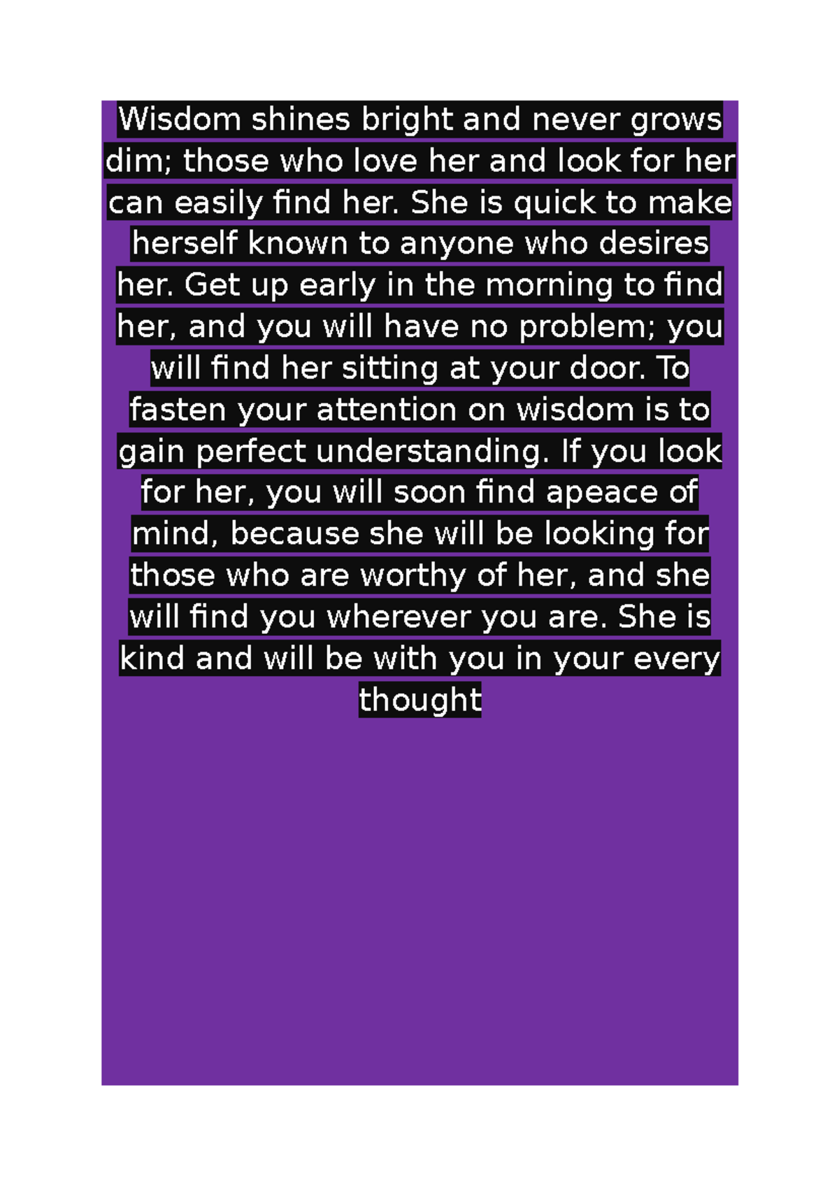 Wisdom shines bright and never grows dim - Wisdom shines bright and ...