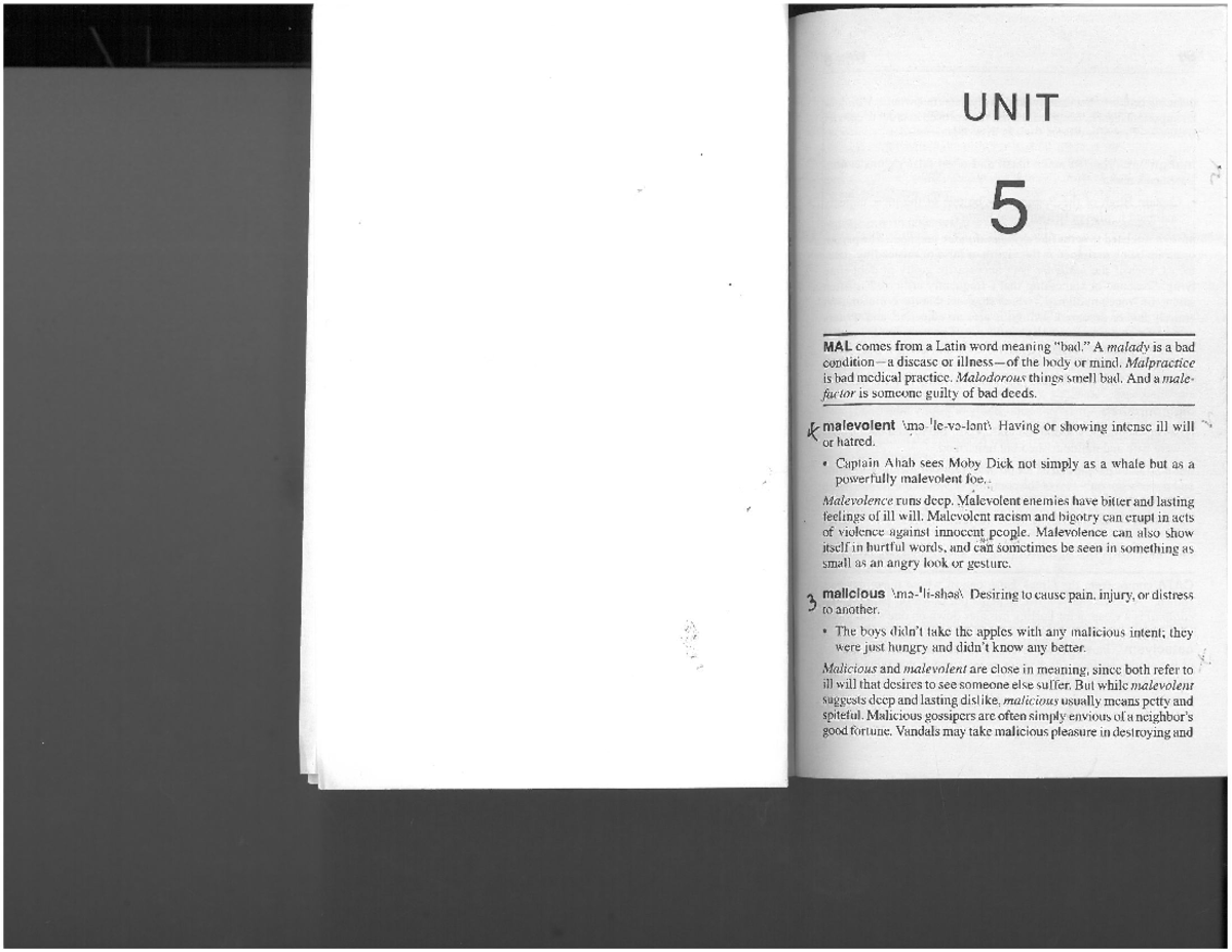 Unit 5 vocabulary - Studocu