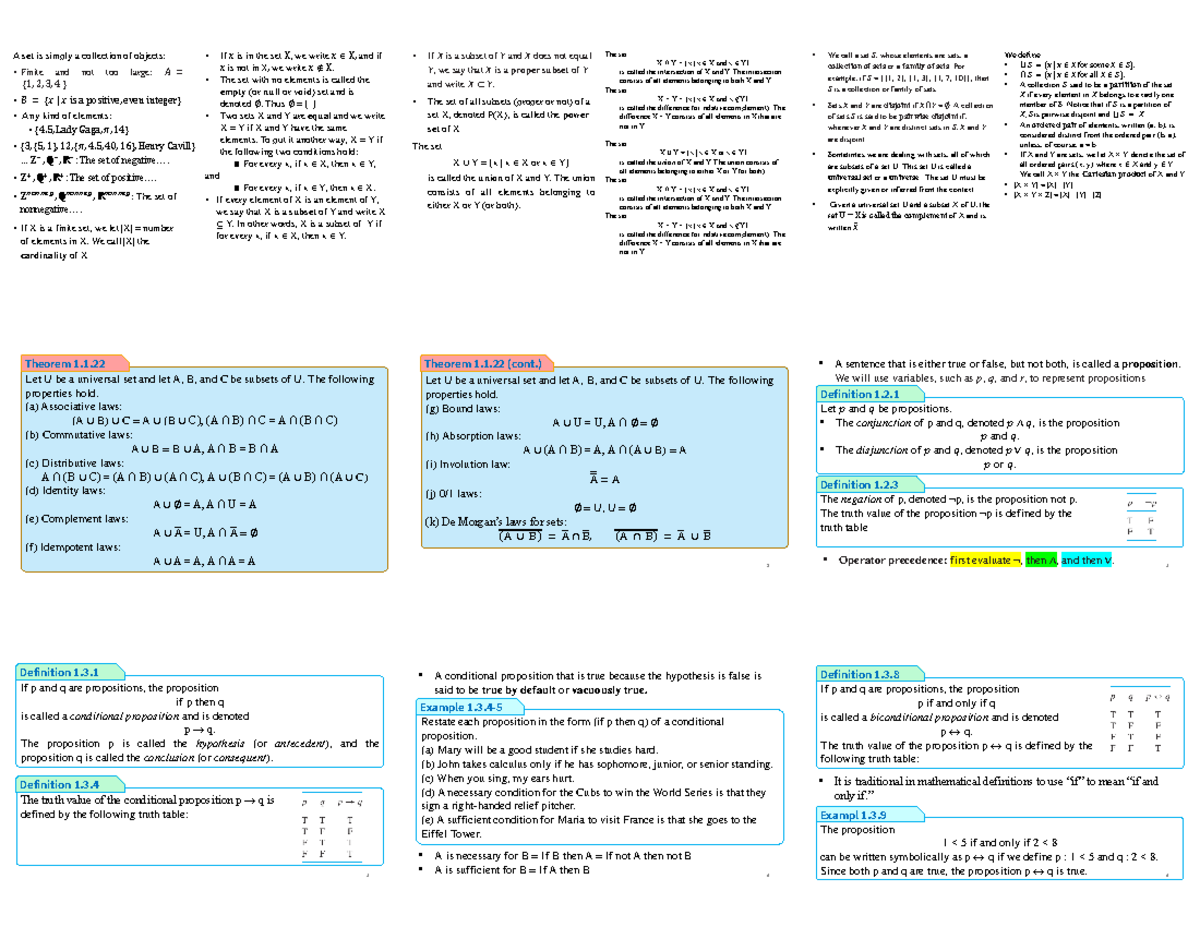 Chap1 he he he he he heh eh heh - A set is simply a collection of ...