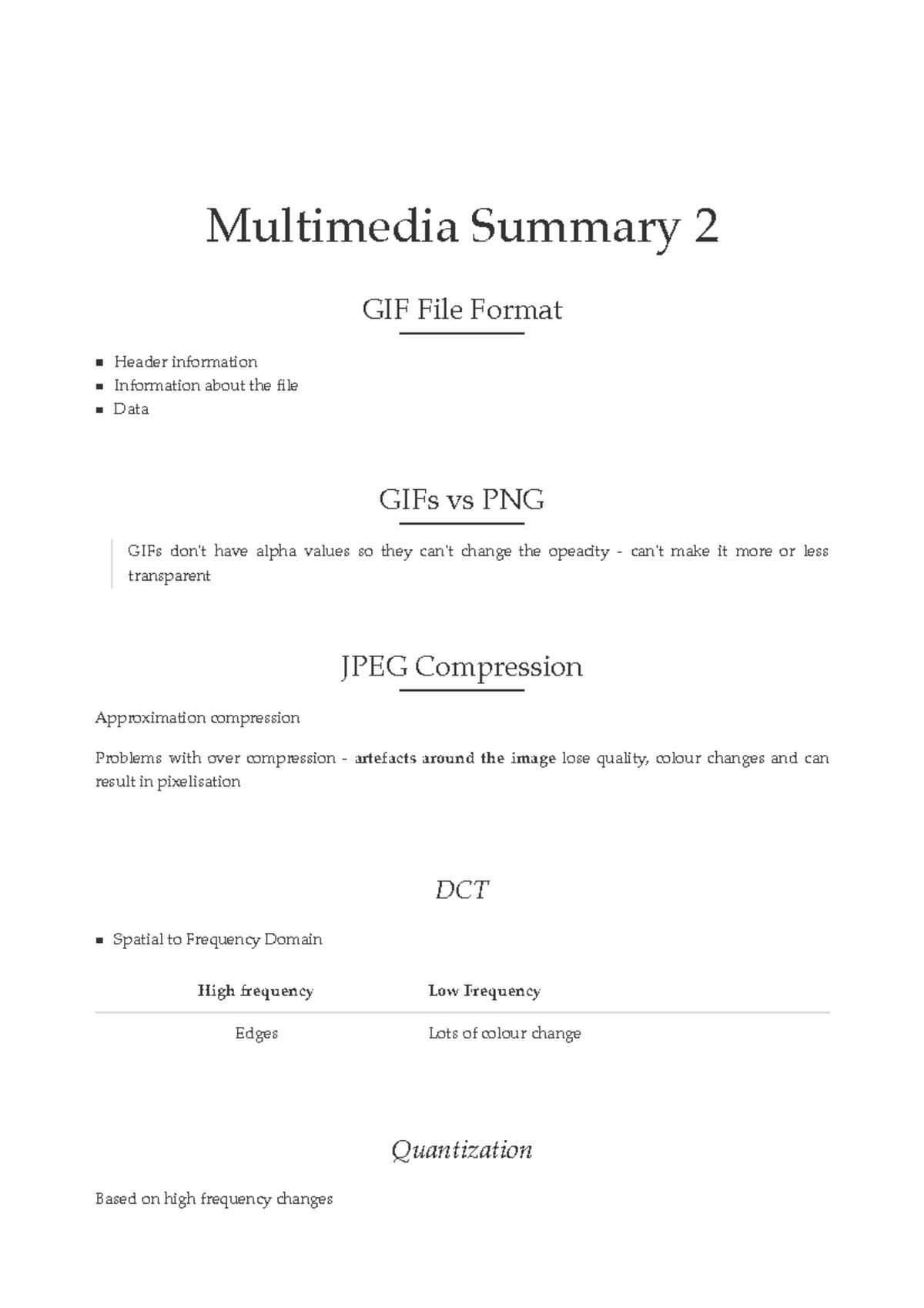 Multimedia Summary - ) Document Object Modelling Internet ...