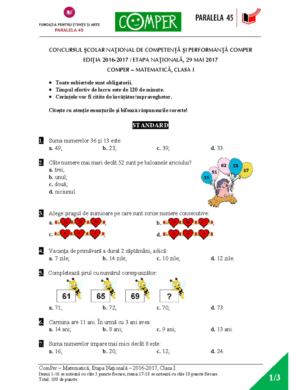 Comper-Matematica Etapa N 2016 2017 clasa 1 - ComPer – Matematică ...