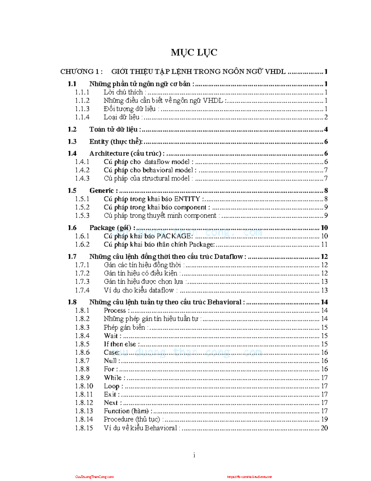 Thiet-ke-vi-mach-voi-vhdl nguyen-thanh-kien bai-giang-vhdl - [cuuduongthancong - i v MỤC LỤC ...