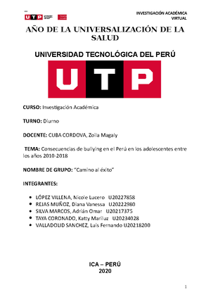 Semana 5. actividad grupal - UNIVERSIDAD TECNOL”GICA DEL PER⁄ TEMA: MANUAL DE ORGANIZACI”N Y ...