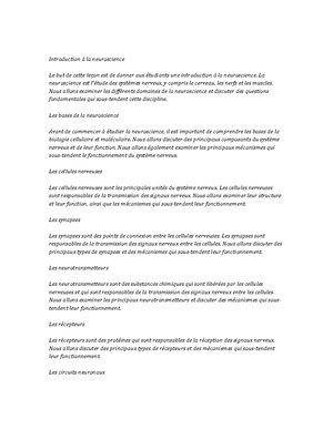 Computational Neuroscience lecture notes - Introduction à la ...