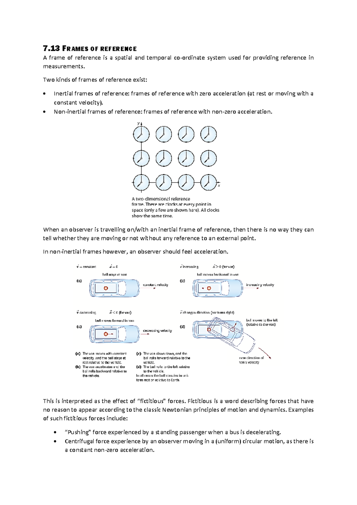 IRF & The Principle of Relativity - 7 FRAMES OF REFERENCE A frame of ...