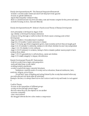 Family Interactions Discussion 2A - 1a. Define the 4 types of families ...