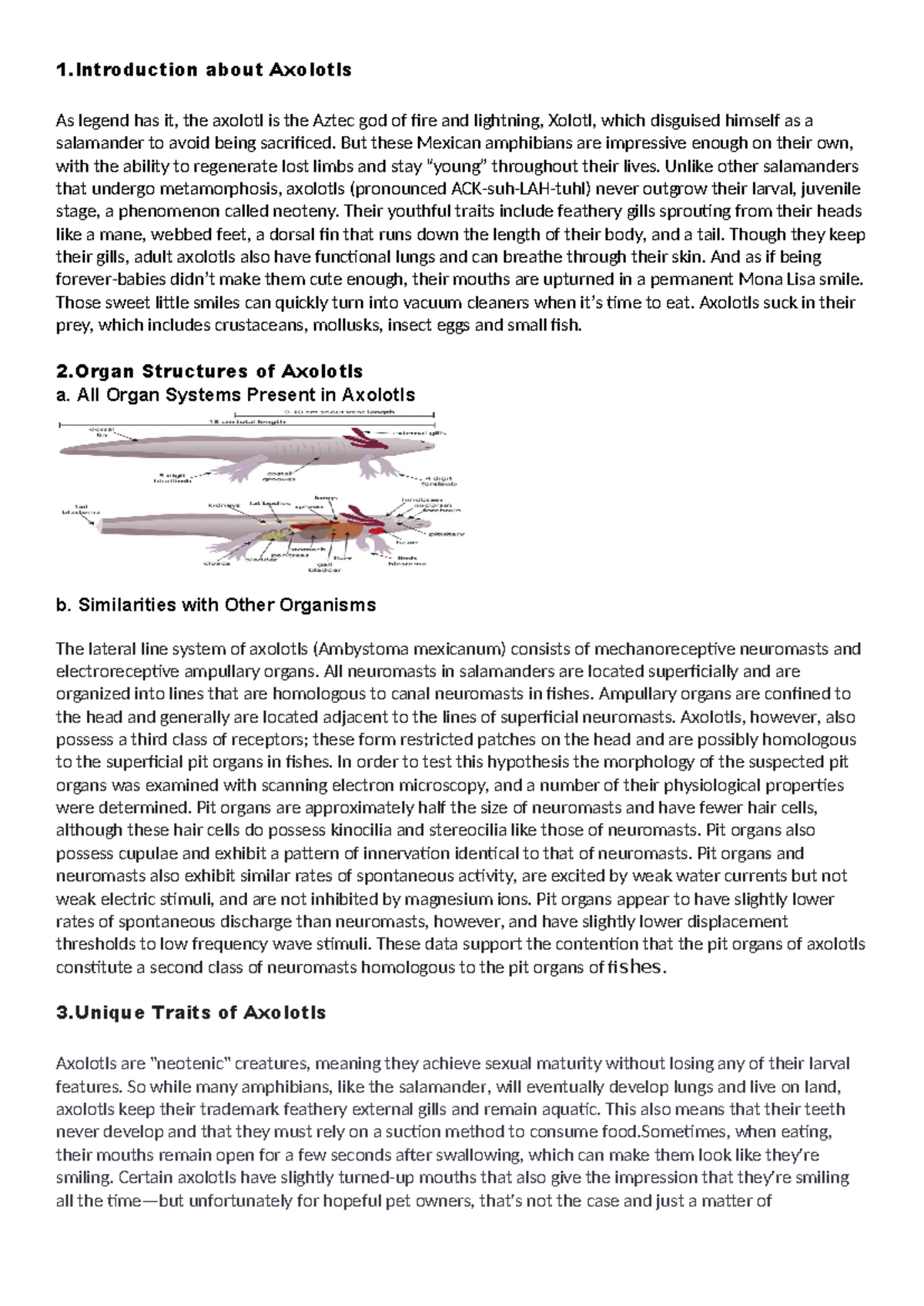 the hottest of them all - 1 about Axolotls As legend has it, the ...