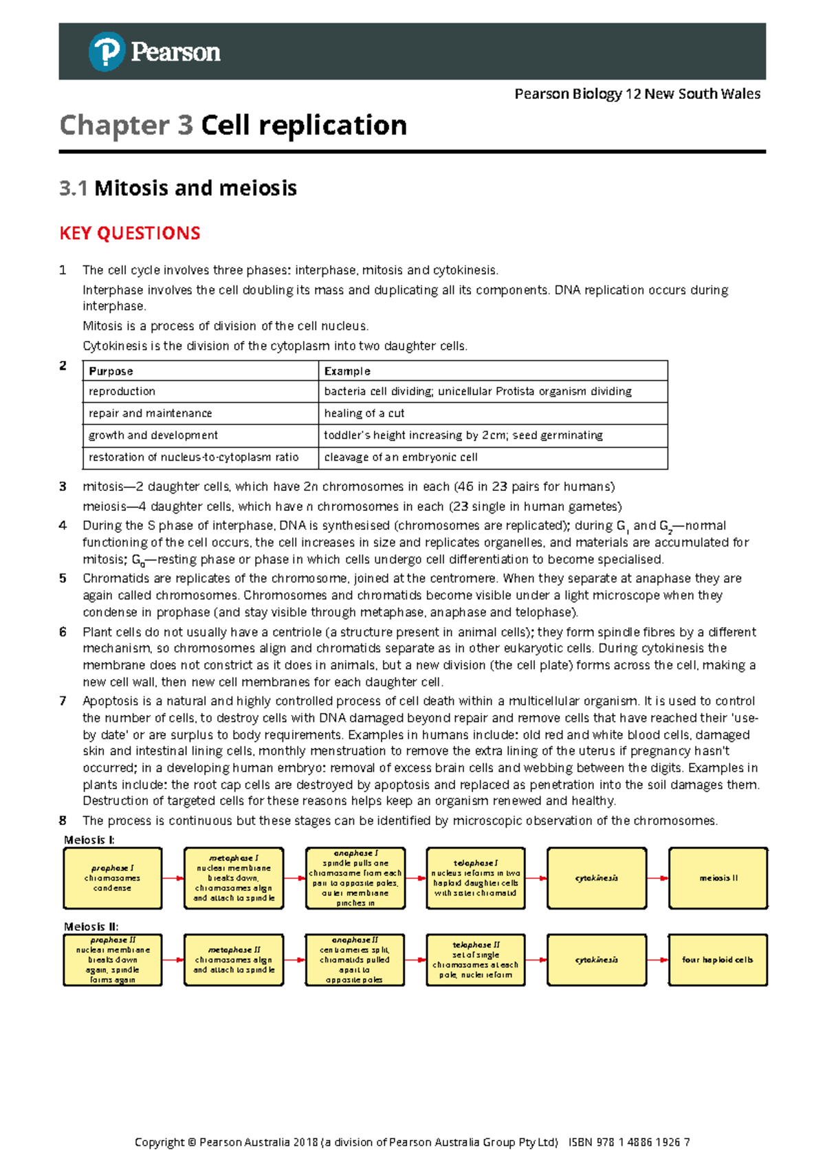 Pearson Module 5 Chapter 3 Textbook Answers - Chapter 3 Cell ...