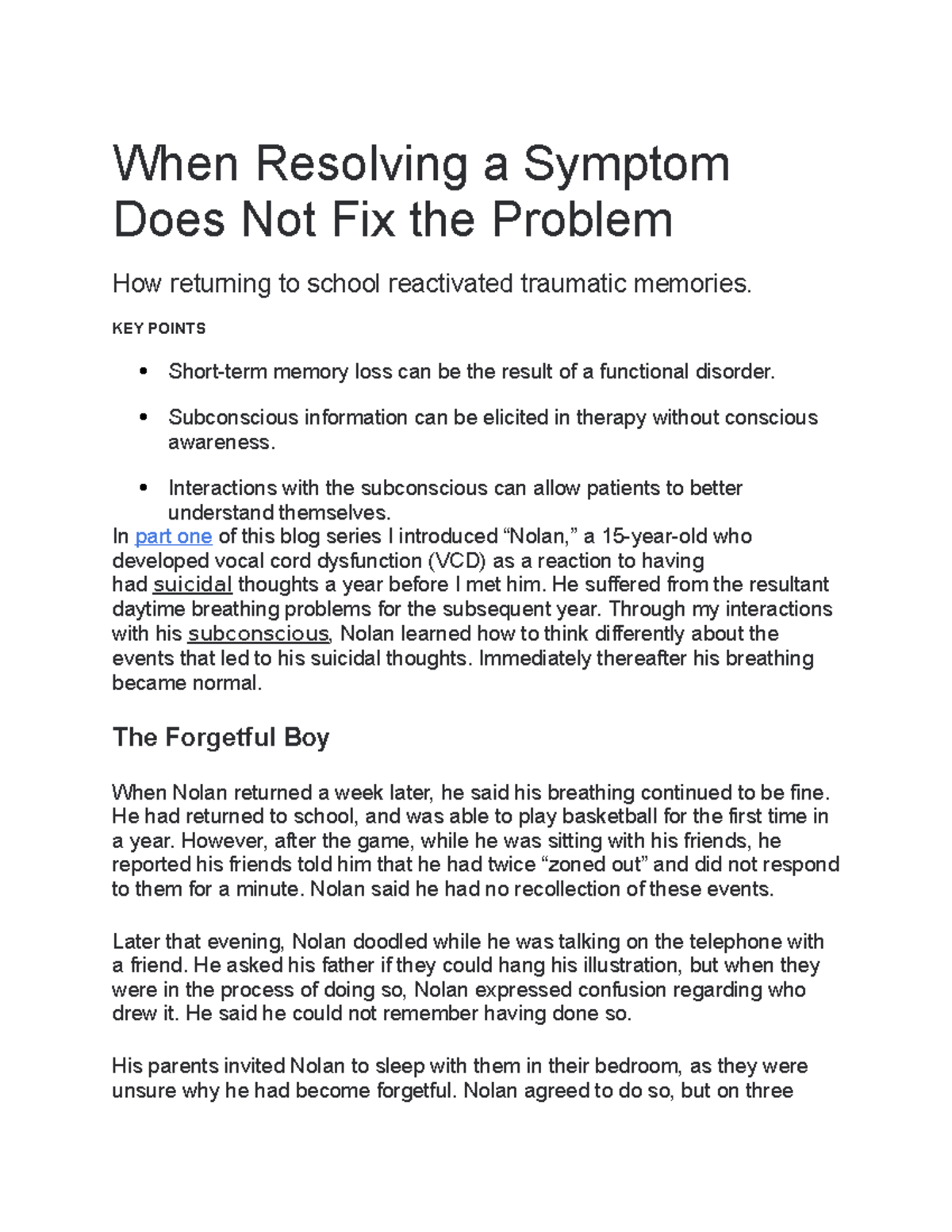 When Resolving a Symptom Does Not Fix the Problem - When Resolving a ...