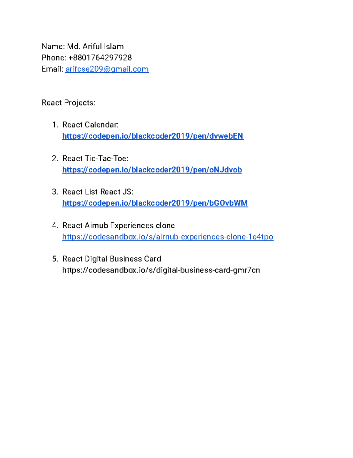 A - Hxjx hc - Database System - Name: Md. Ariful Islam Phone: + Email ...