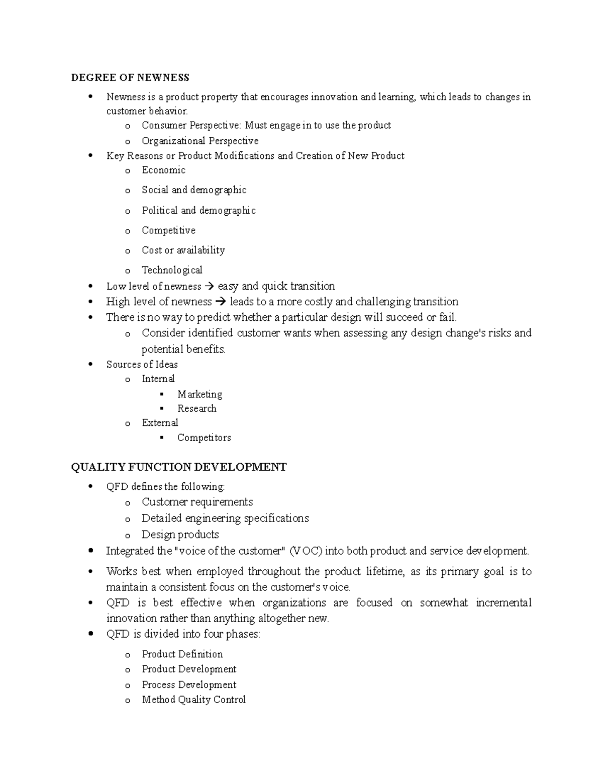 Operations Management Lecture Notes - Business Administration in HRDM ...