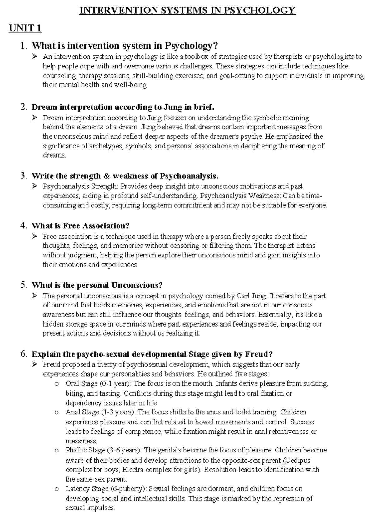 Intervention Systems IN Psychology Importance - INTERVENTION SYSTEMS IN ...