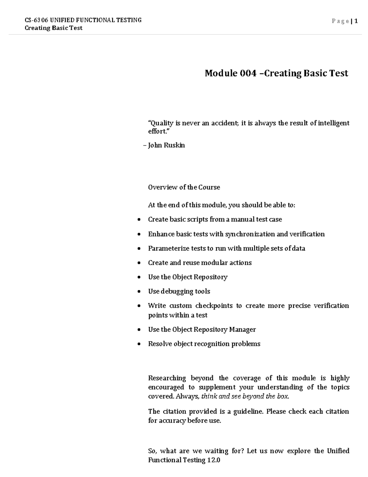 WEEK 4 Module 1 - Load Testing Week 1-9 - Creating Basic Test P a g e ...
