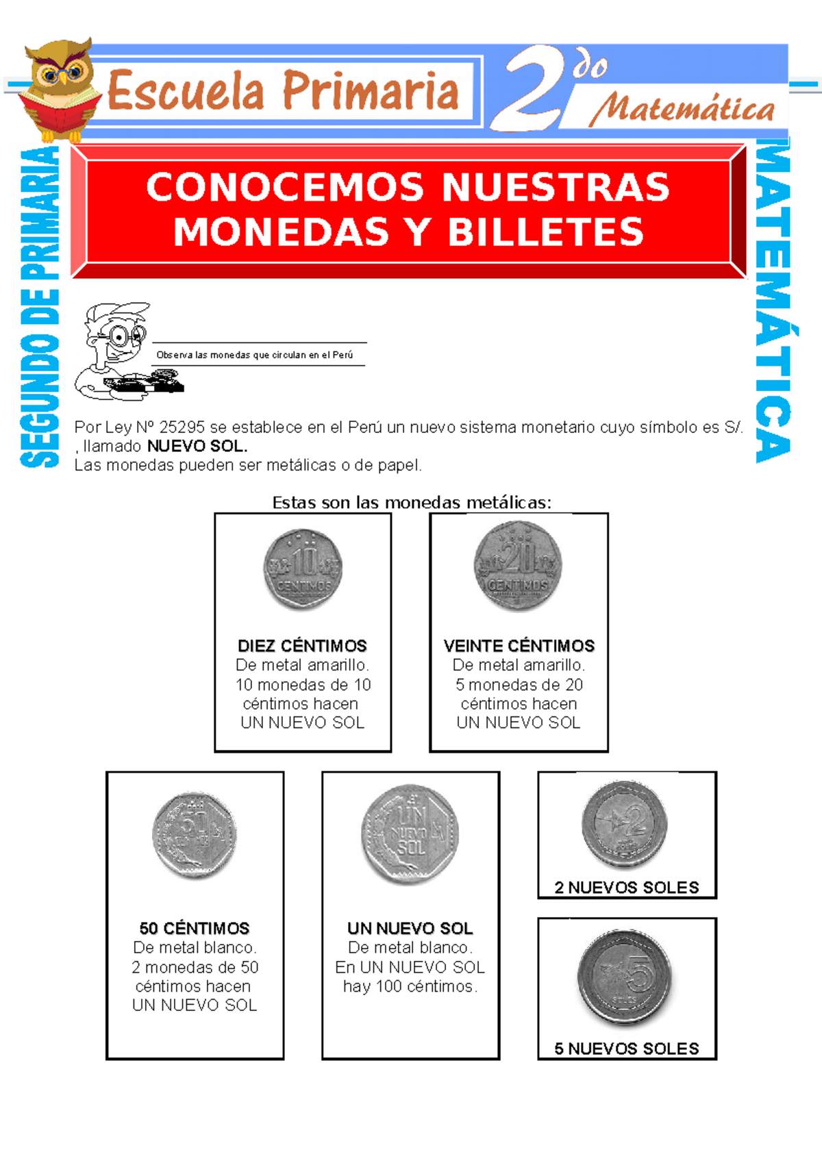 Conocemos-Nuestras-Monedas-y-Billetes-para-Segundo-de-Primaria ...