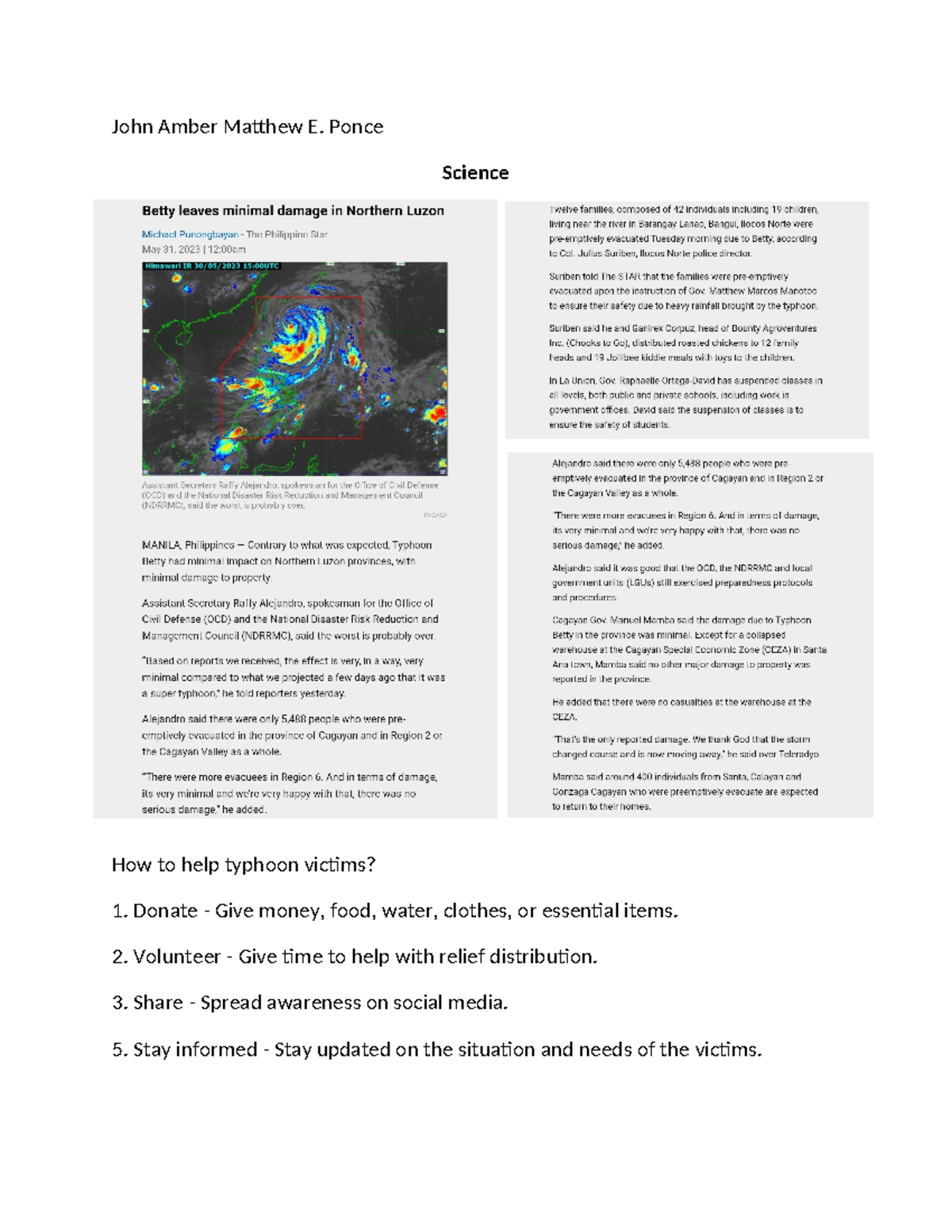 Scienceeeee-WPS Office - BS Environmental Science - John Amber Matthew ...