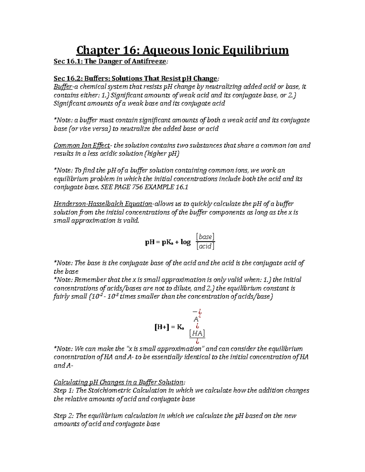 Ppt Chemistry 142 Chapter 16 Aqueous Ionic Equilibrium