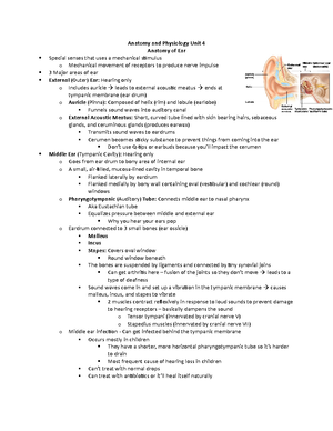 BIOL 430: Advanced Human Anatomy and Physiology I; Unit 4 - Vision ...