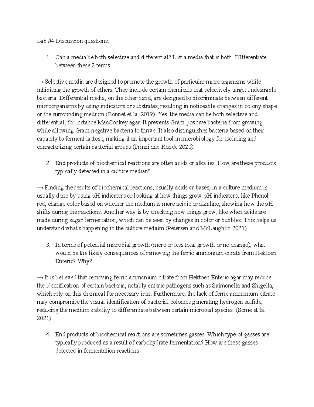 276 - Lab #4 Discussion questions - Lab #4 Discussion questions: 1. Can ...