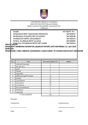 Proposal Presentation Guide - Chemical Engineering - UiTM - Studocu