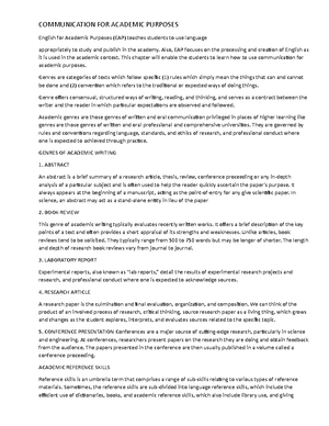 ENG 3A Chapter 8 Communication FOR WORK Purposes - COMMUNICATION FOR ...