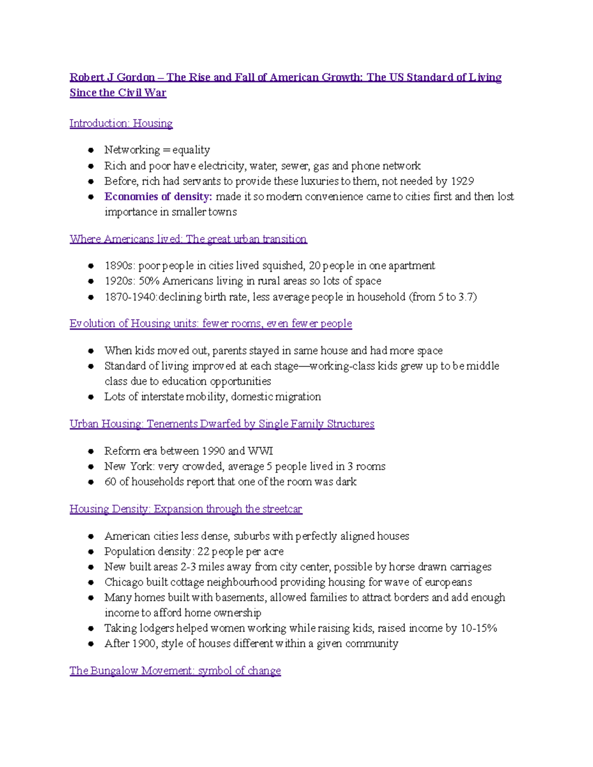 The Rise and Fall of American Growth: The US Standard of Living Since ...