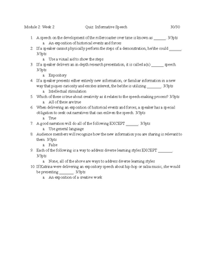 Informative Speech Outline - Informative Speech Outline Sarah Paris-L ...
