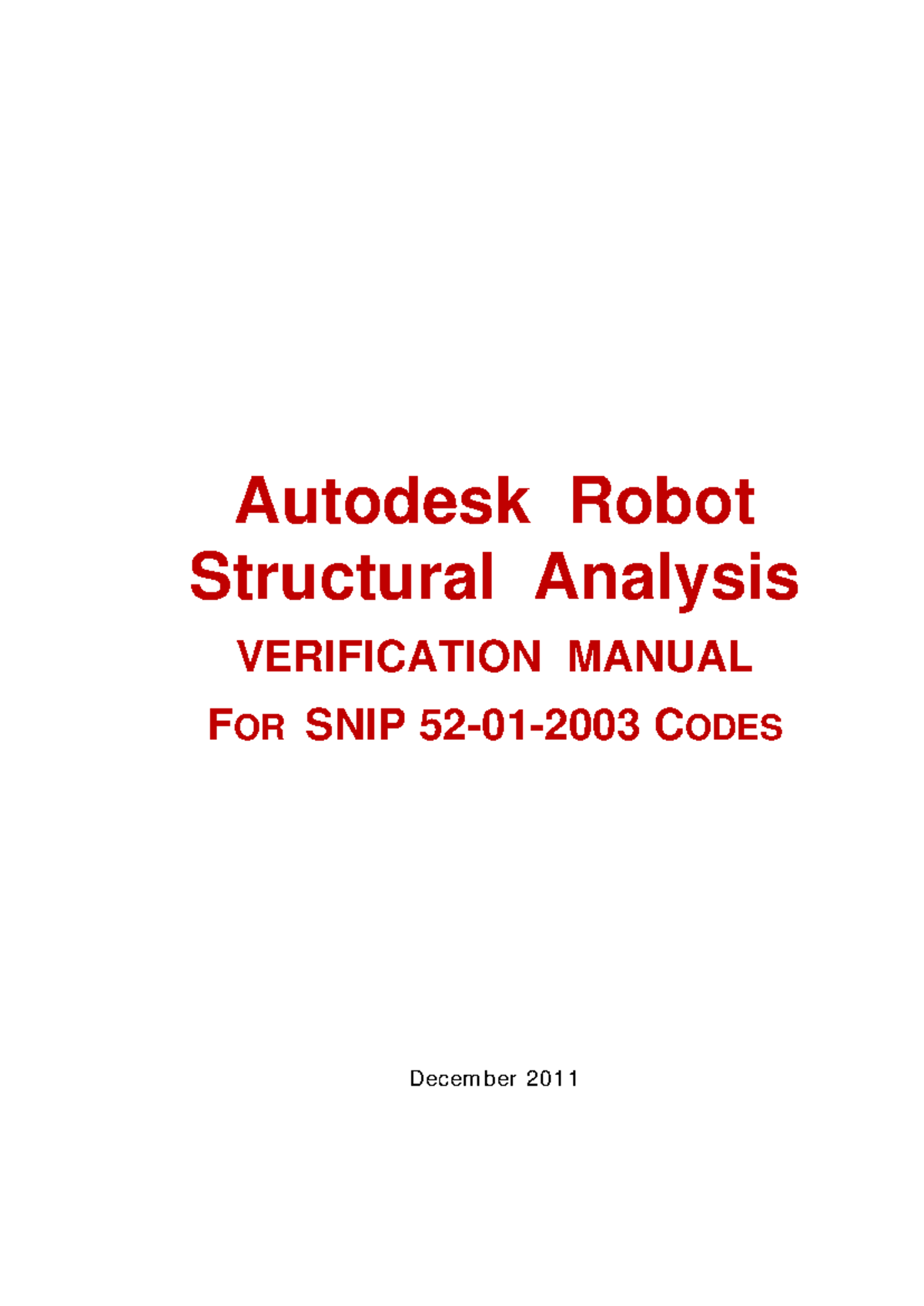 Verification Manual Russian codes - Autodesk Robot Structural Analysis VERIFICATION MANUAL FOR ...