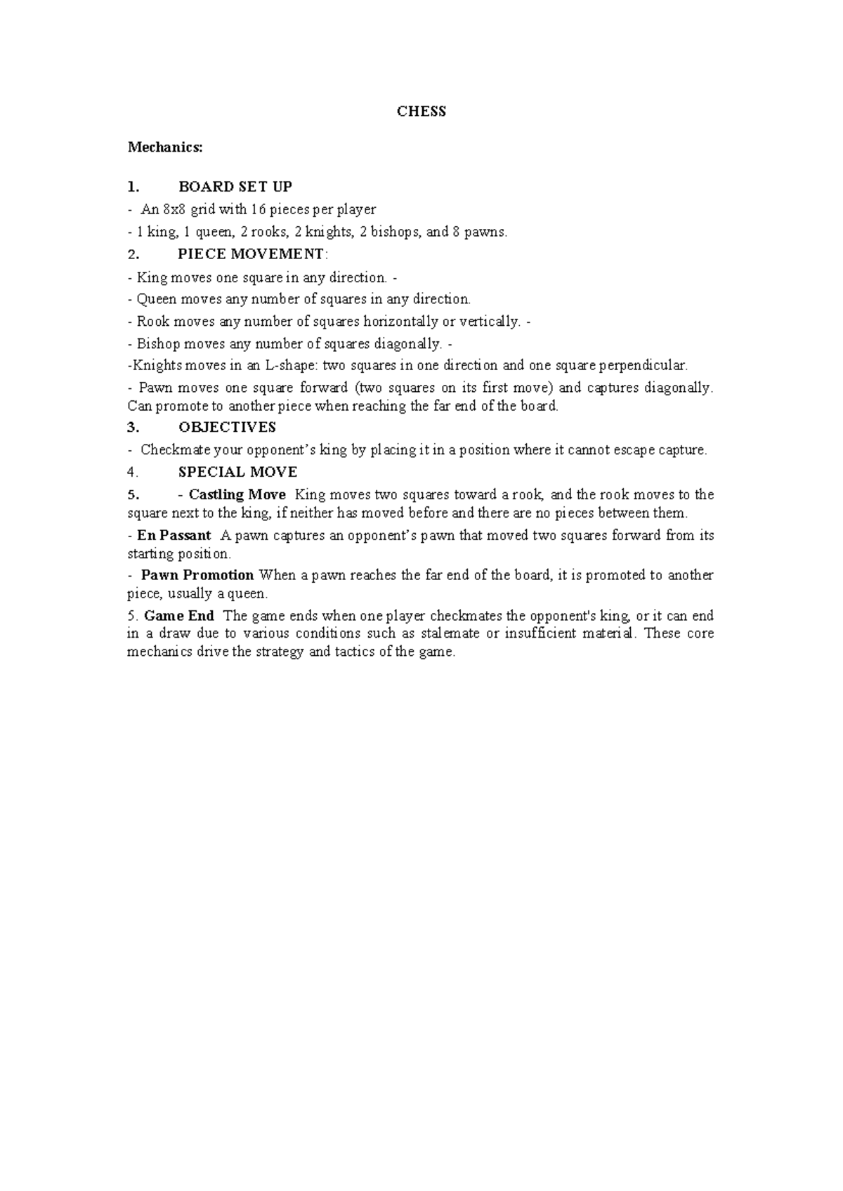 Inbound 4130958625751774019 - CHESS Mechanics: BOARD SET UP An 8x8 grid ...