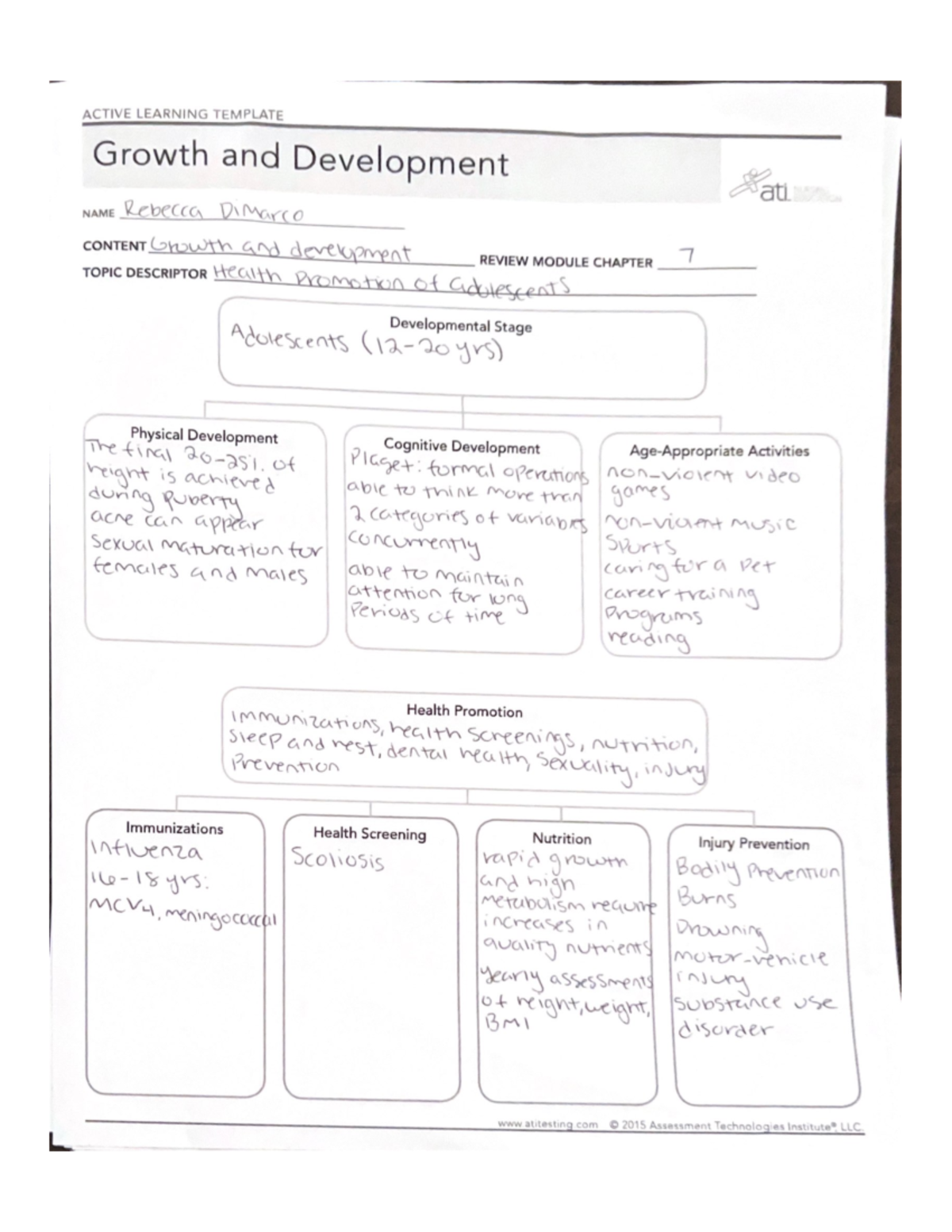 Active Learning Template - NURS307 - Studocu