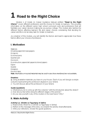 Activity 3 outlining - Activity 3: OUTLINING Direction: Using the ...