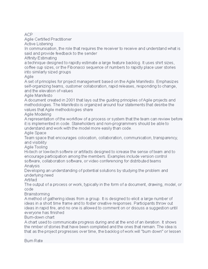 ACPa - my notes - ACP Agile Certified Practitioner Active Listening In ...