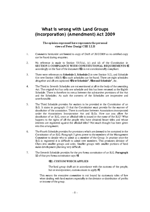 Customary Land Tenure in PNG - Land Administration and Policy Law - Studocu