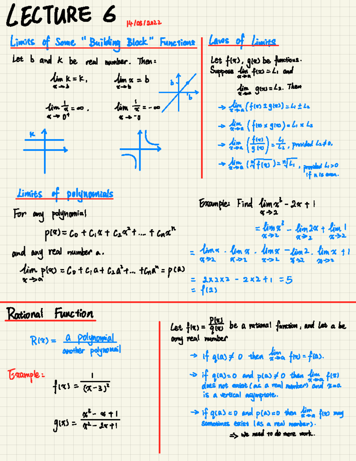 Math 108 lec 6 notes - LECTURE 6 1 41 0312022 limitsofsc " Building ...
