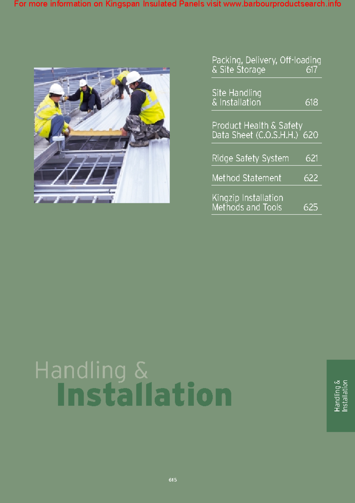 Methods of statements for sandwich panel installation ...