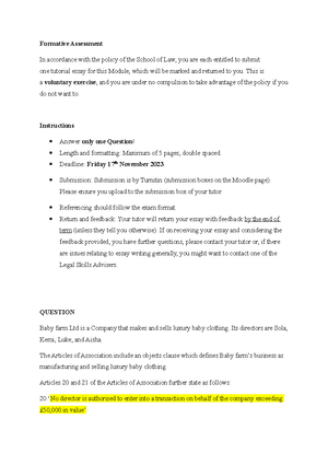 Handout 3 - .kkj - Handout 3 Directors’ duties – duty to act within powers; promote the success ...