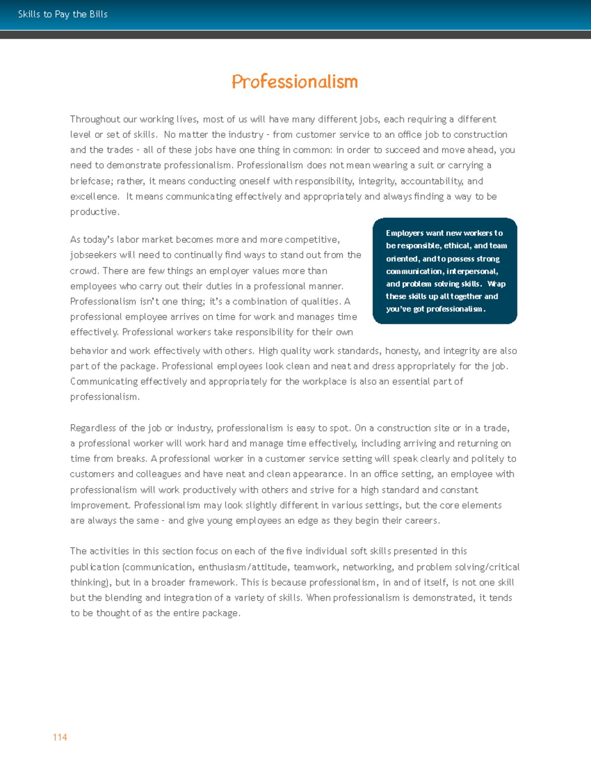 Professionalism - Profesional steps of psychologist - Skills to Pay the Bills Professionalism ...