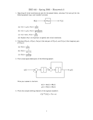 ESE441 2010-2011 Homework 1 - Solutions - ESE 441 – Spring 2011 ...