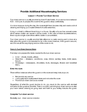 Provide Valet or Butler Services - PROVIDE VALET or BUTLER SERVICES (VS ...