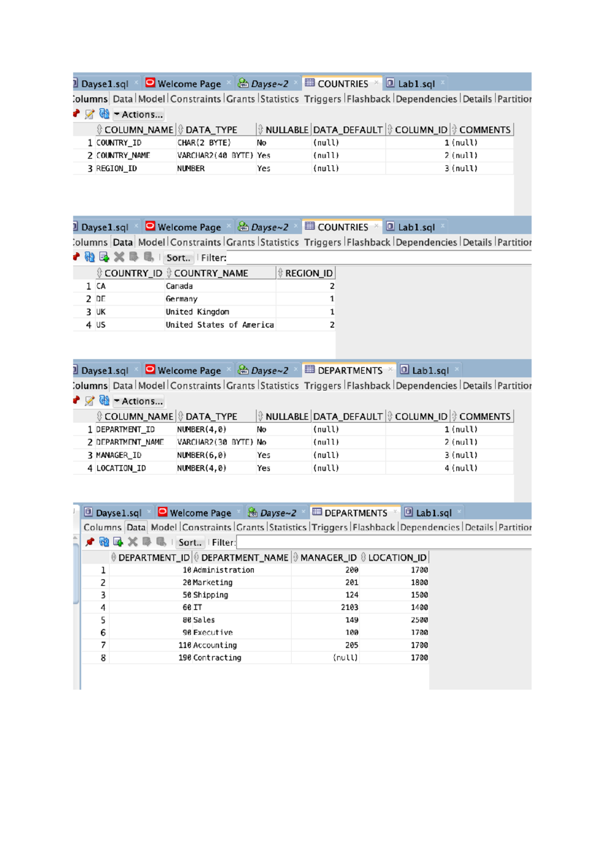 Lab1 - Database lab 1 - Statistik bagi Sains Komputer/ Statistics for Computer Science - Studocu