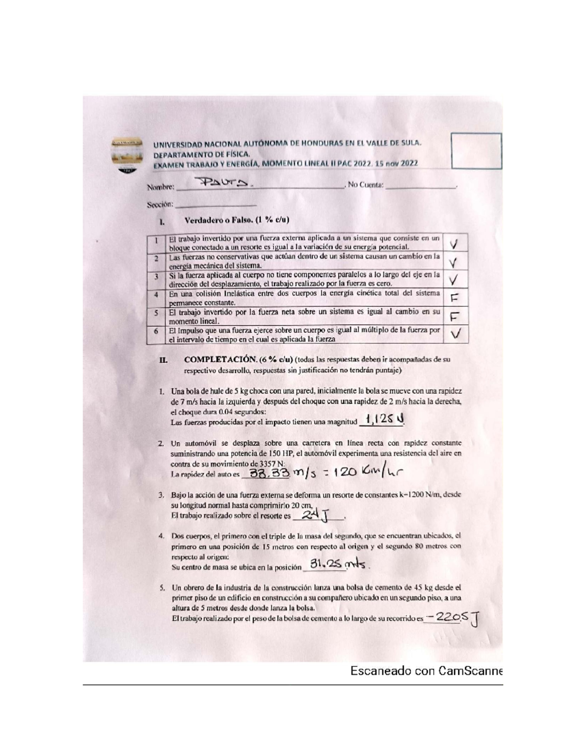 FS100, Examen 2, Pauta - FS-100 - Studocu