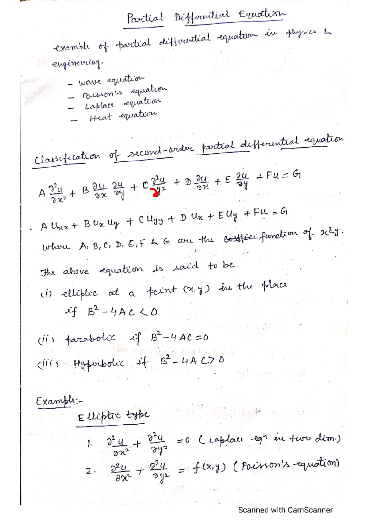 639a229c8632acce841113 ab7c8e9fd435695455 Partial Diff Eqn part 1 - Computational Methods - Studocu
