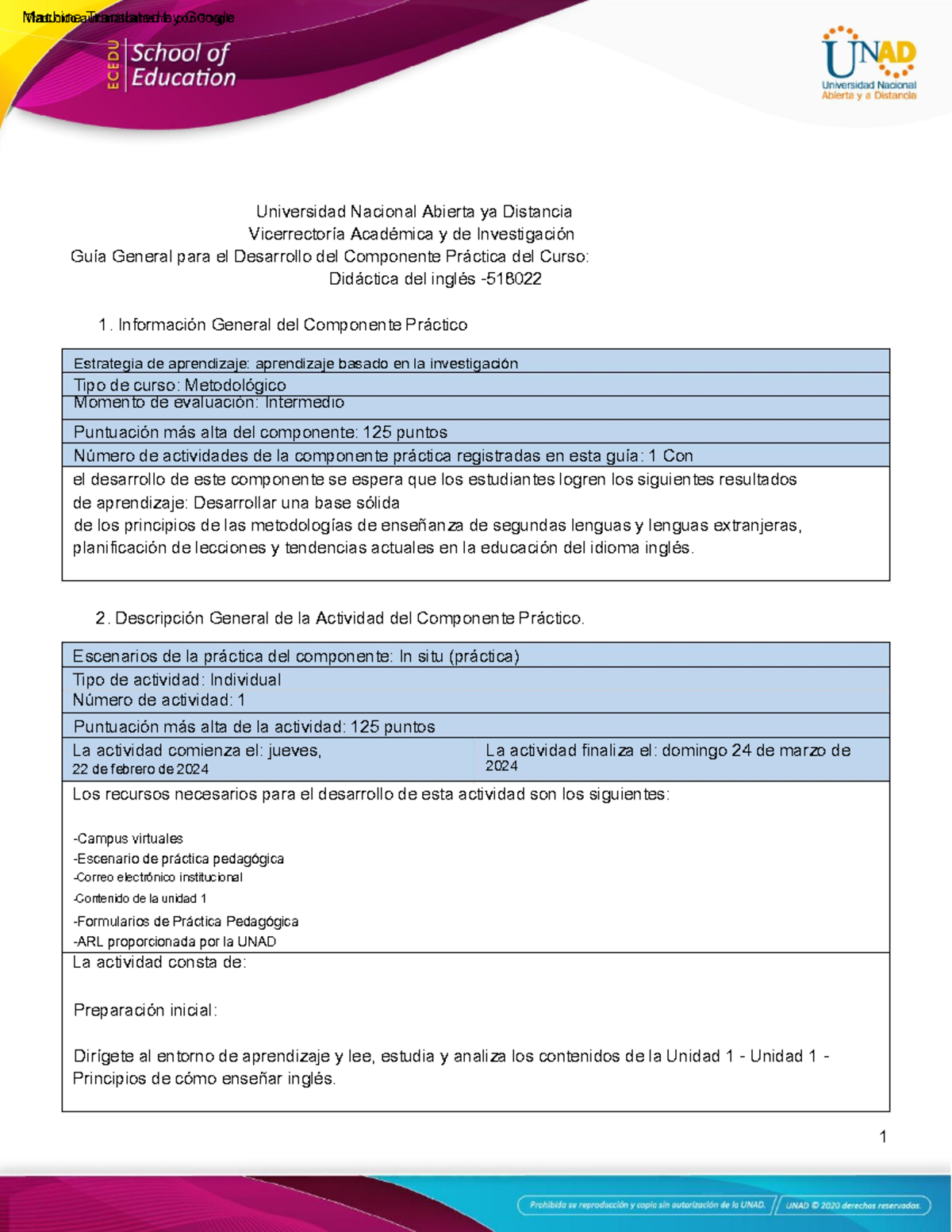 Guide for the Development of the Practical Component - Unit 1 - Phase 2 - How to teach receptive ...